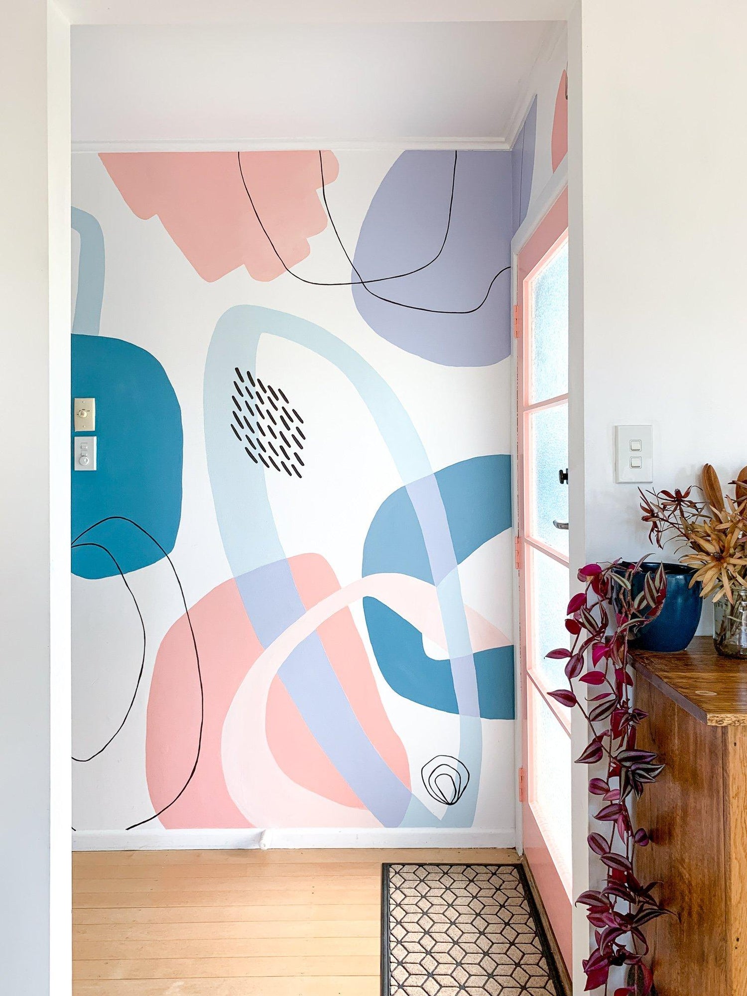 Painting a mural during lockdown – katehursthouse